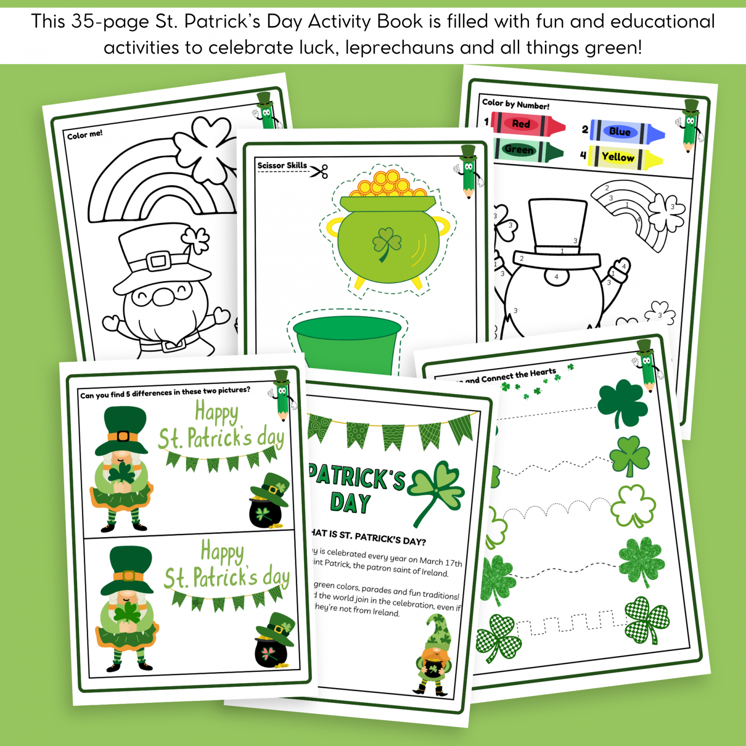 St. Patrick’s Day Activity Book » Liam's Classroom